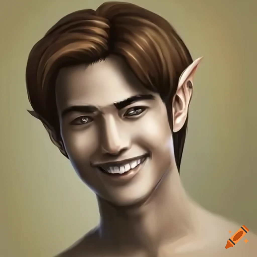 Artistic portrayal of a male vampire with piercing grey eyes on Craiyon
