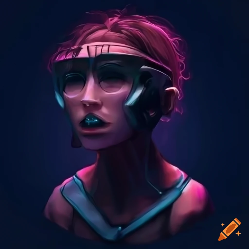 Futuristic cyberpunk style name totshu on Craiyon