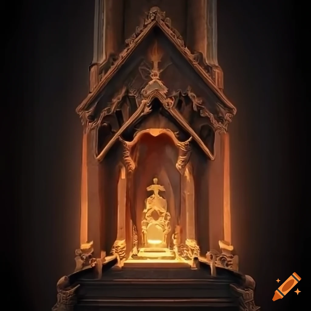 Detailed carving in the style of architectural stave