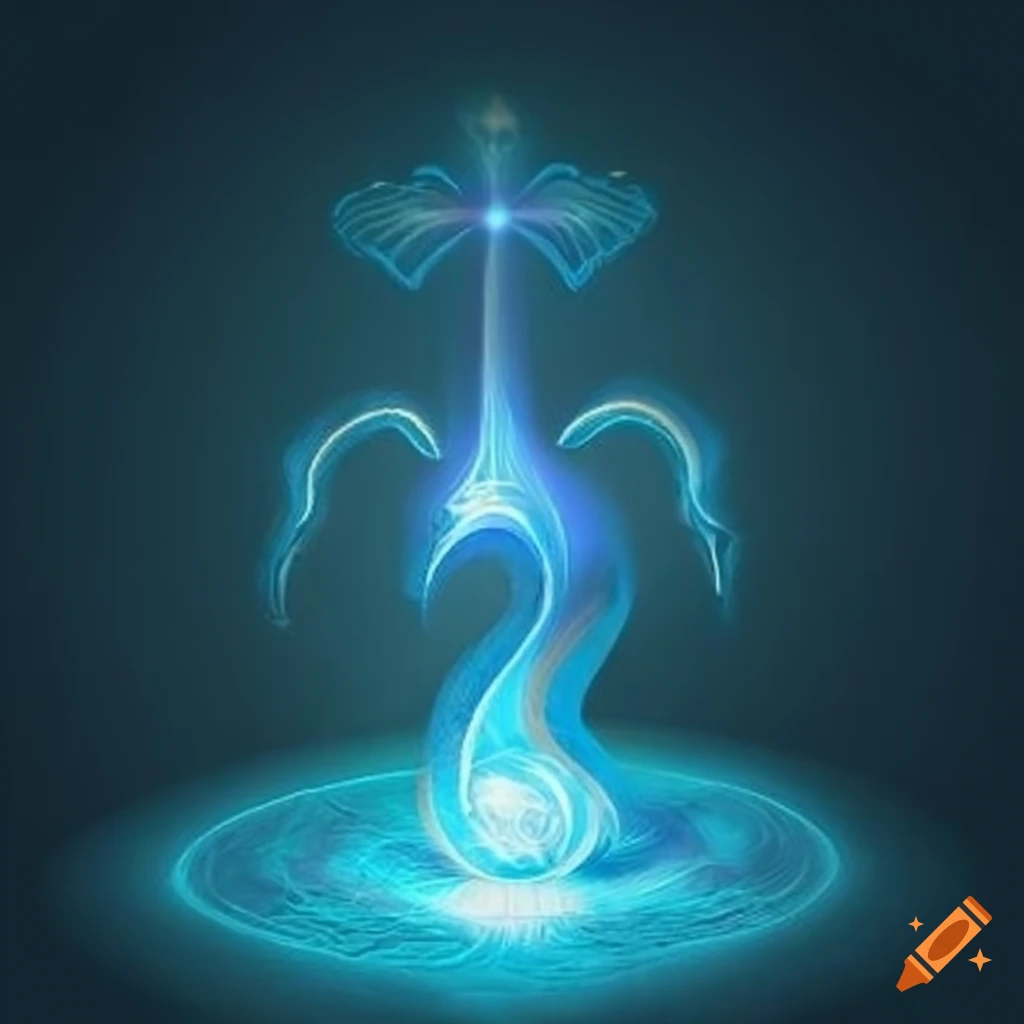 Mystical symbol of fantasy light on Craiyon