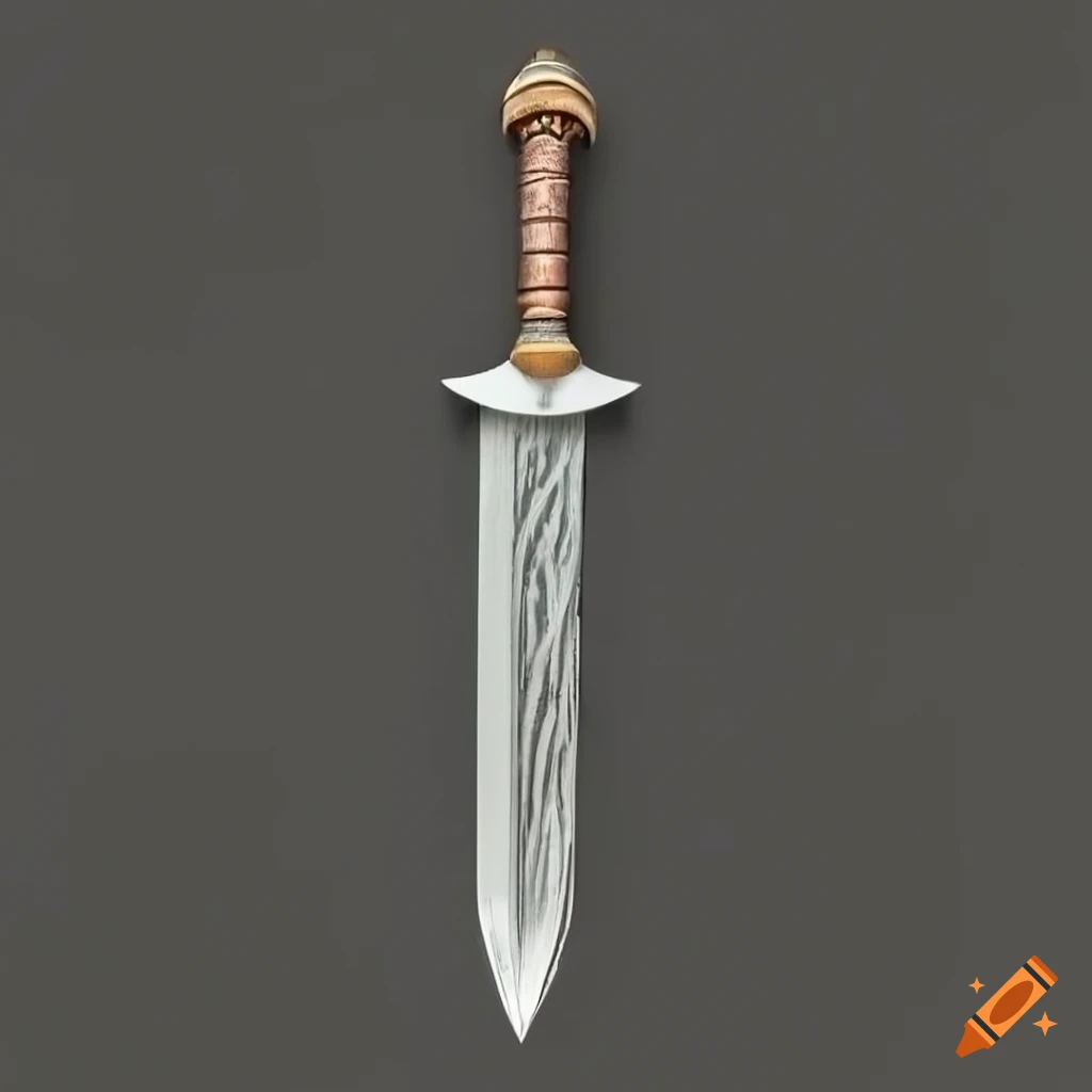 Colorful toy machete in green and orange colors on Craiyon