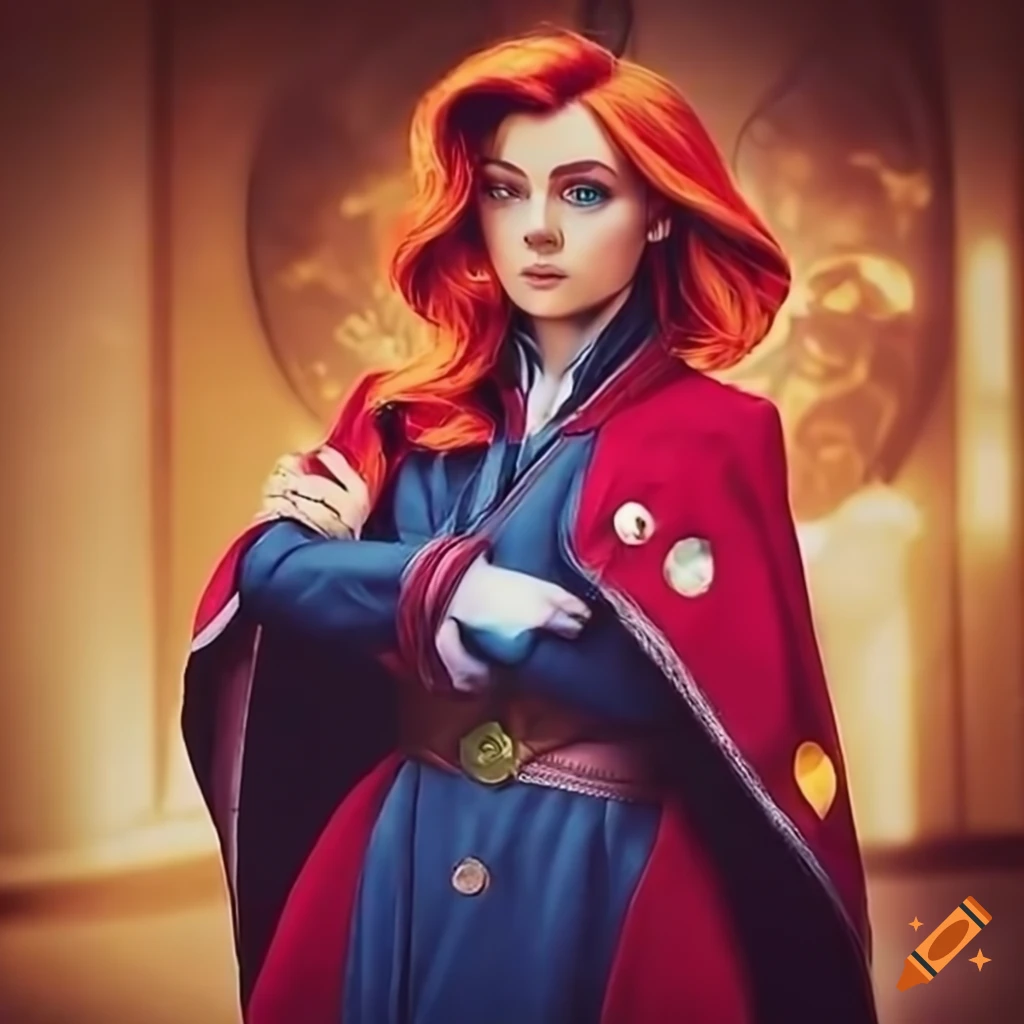 Cosplay of sunset shimmer as doctor strange on Craiyon