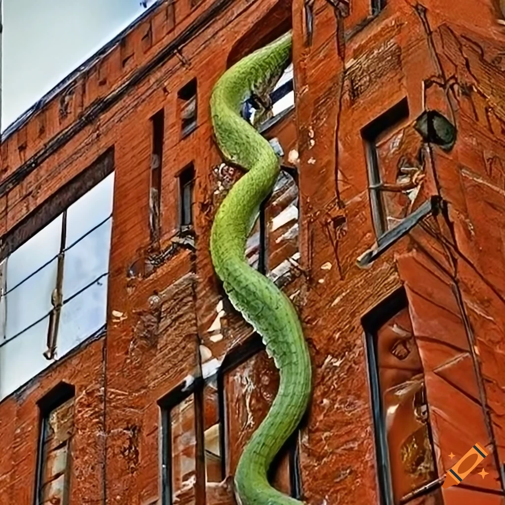 Gargoyle on ledge of brick building on a dark night on Craiyon