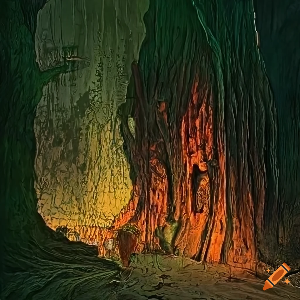 Moebius-style artwork of overgrown laser on Craiyon