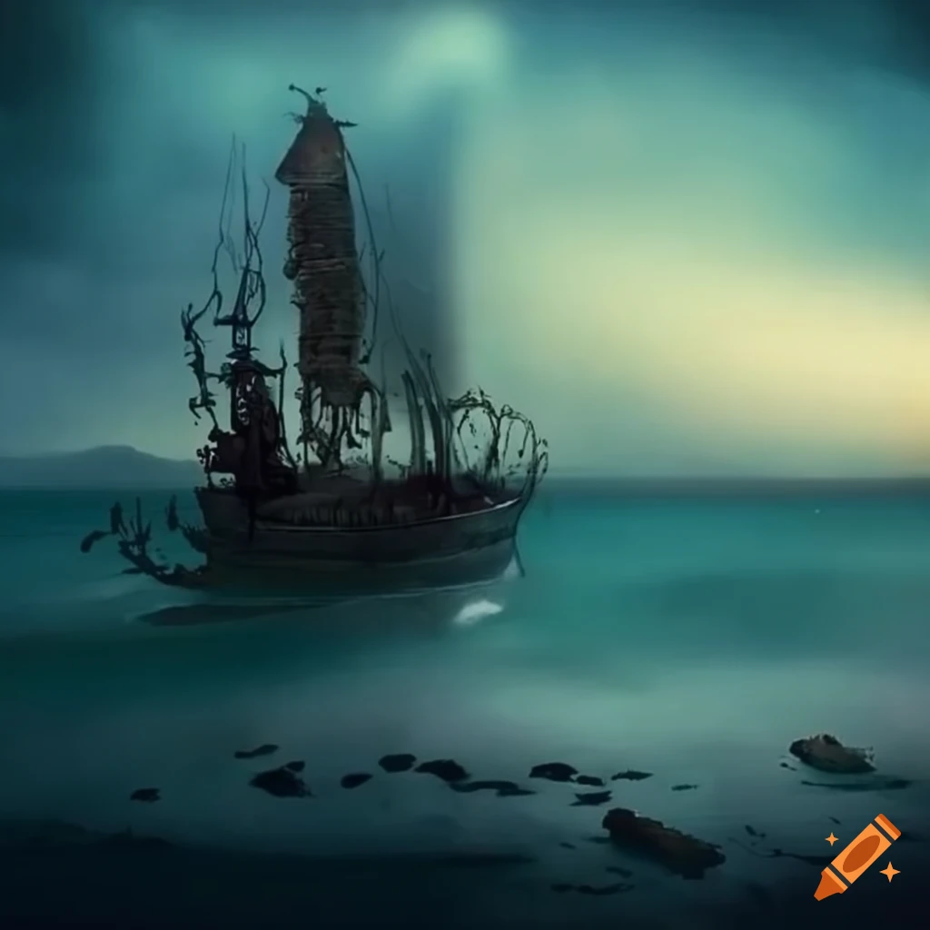 Surrealist steampunk artwork with strange machines and creatures on the ...