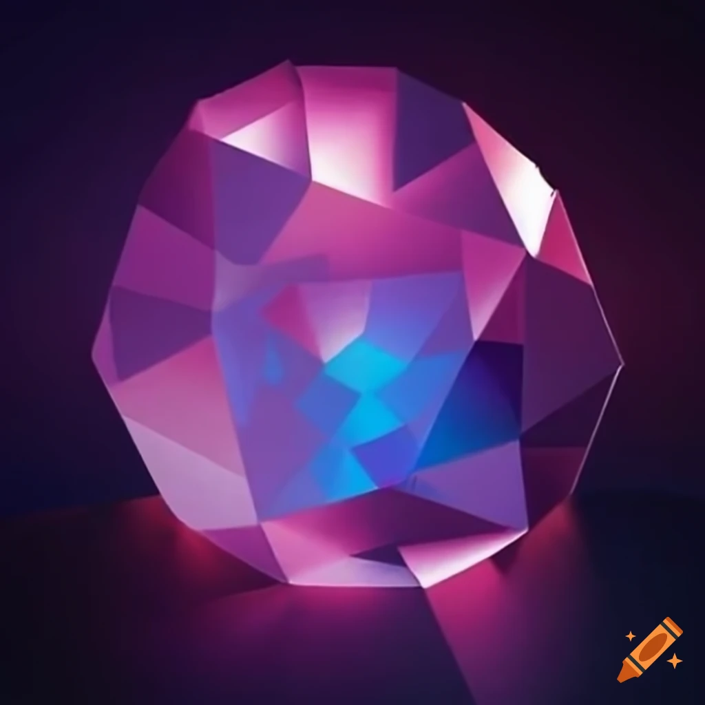 Sharp triangular diamond shards on Craiyon