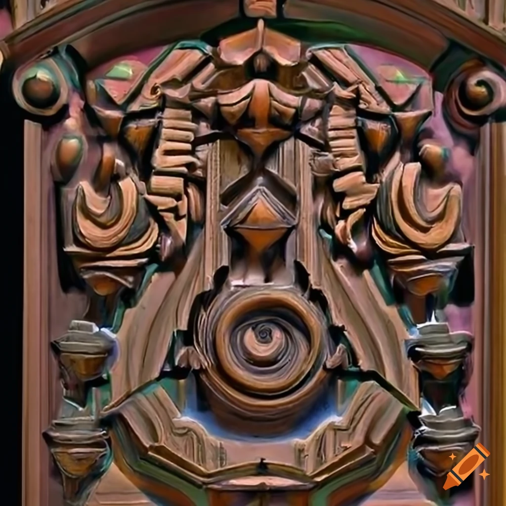 Detailed carving in architectural style on Craiyon