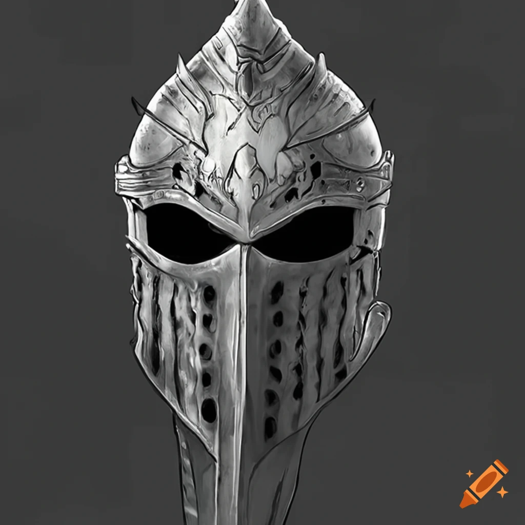 Evil knight helmet