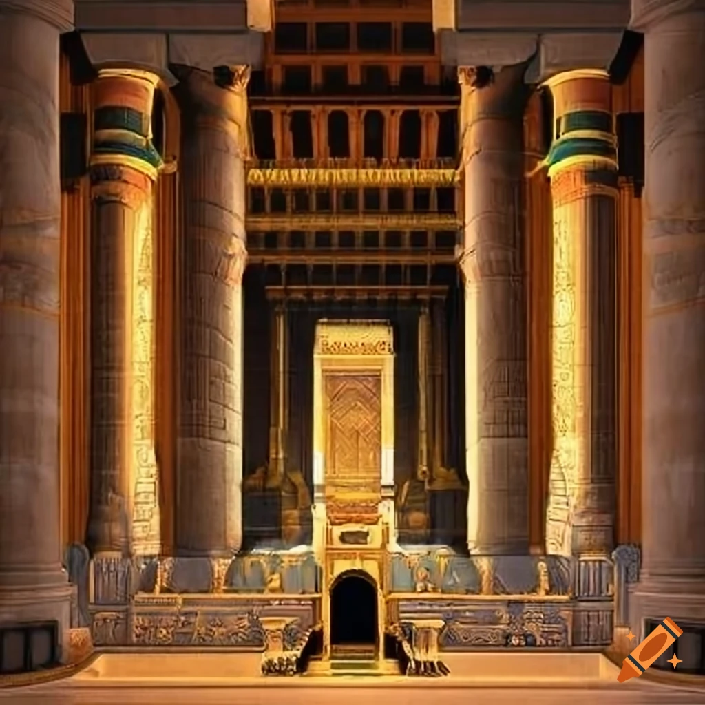 Palace of justice interior with marble and gold decorations on Craiyon
