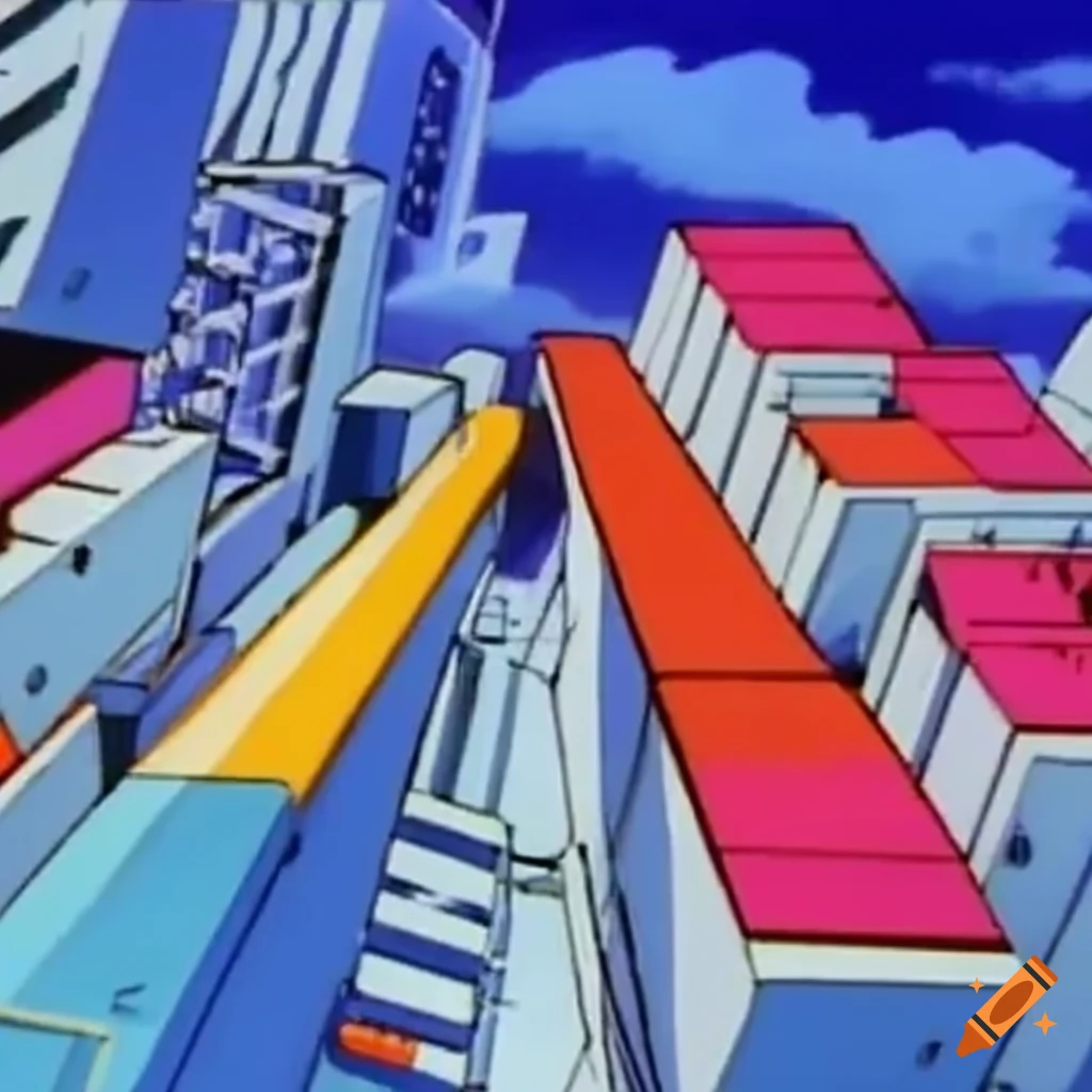 Poster of 90s anime ova - tetris city