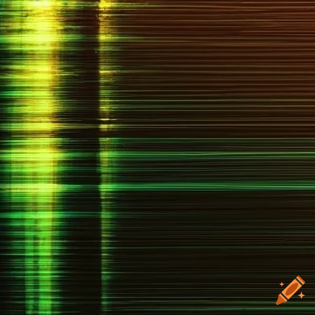 Glitch computer screen with jackson pollock art and vhs glitch overlay ...