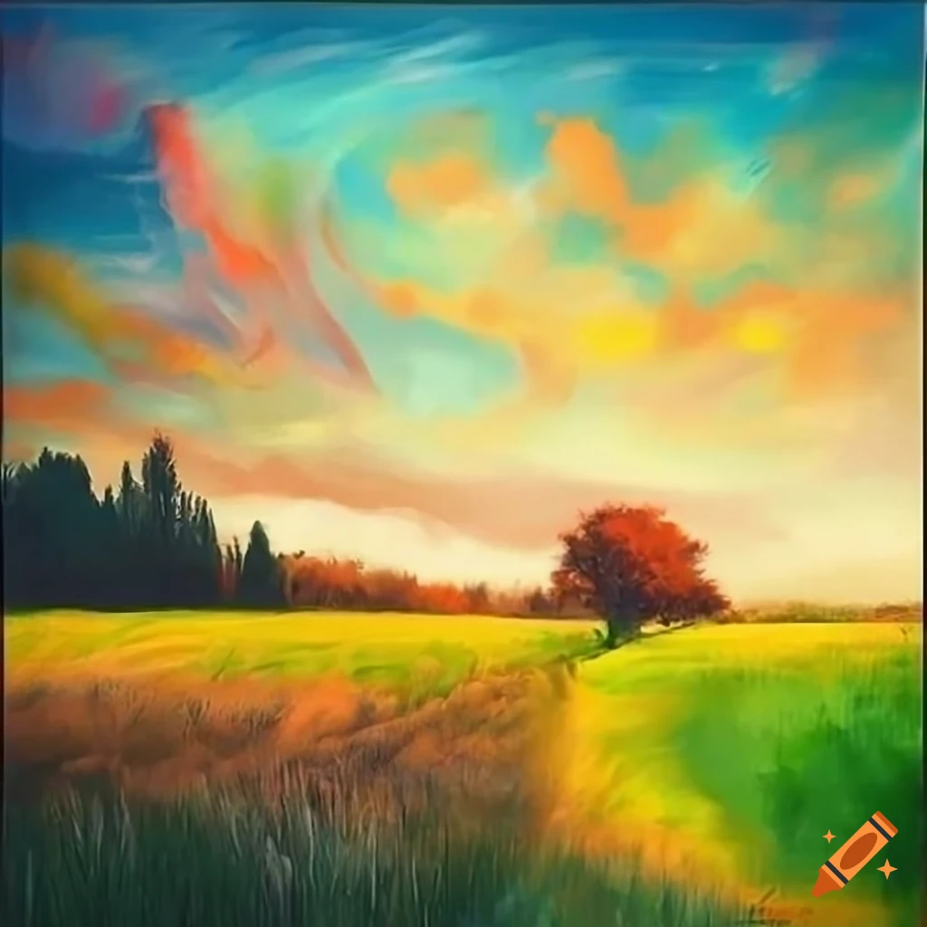 Impressionist painting of philippine rice fields on Craiyon