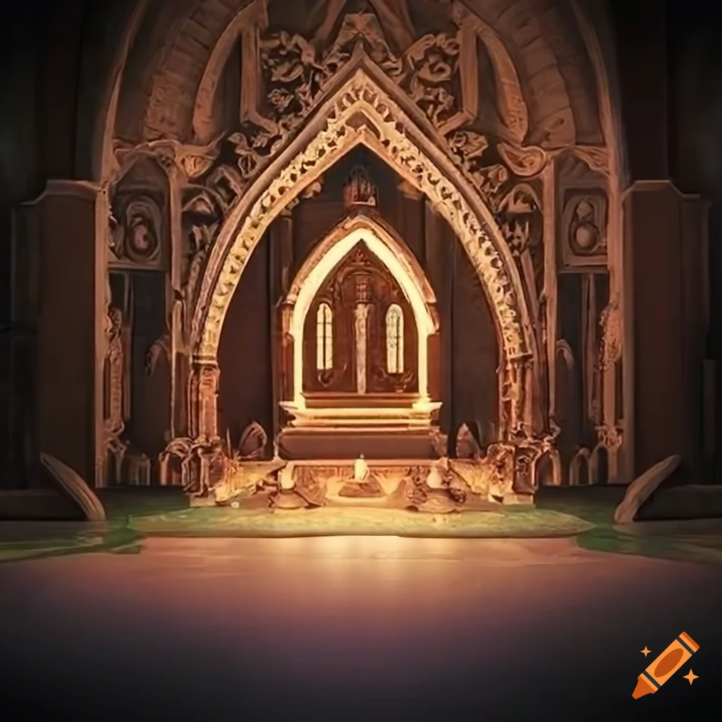 High-definition architectural stave carving inspired by zelda game on ...