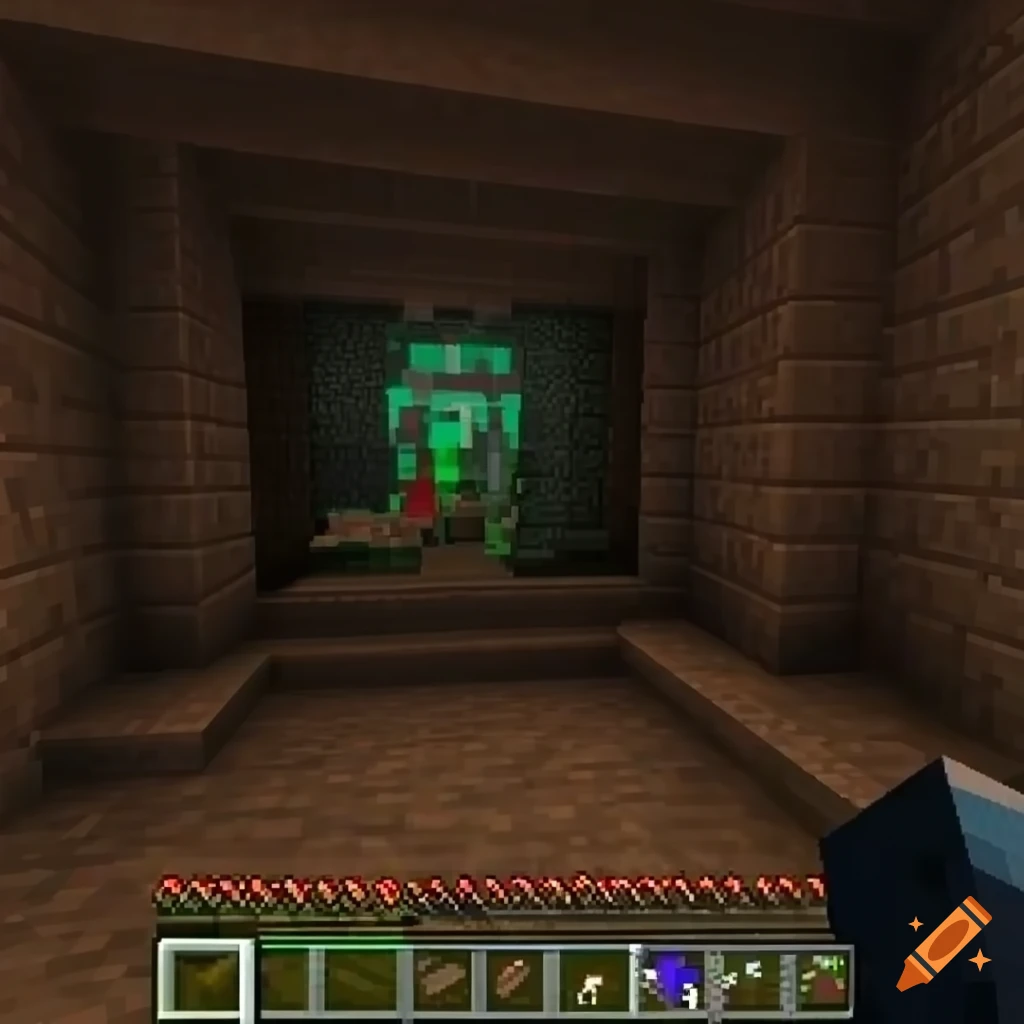 Minecraft realm's security on Craiyon