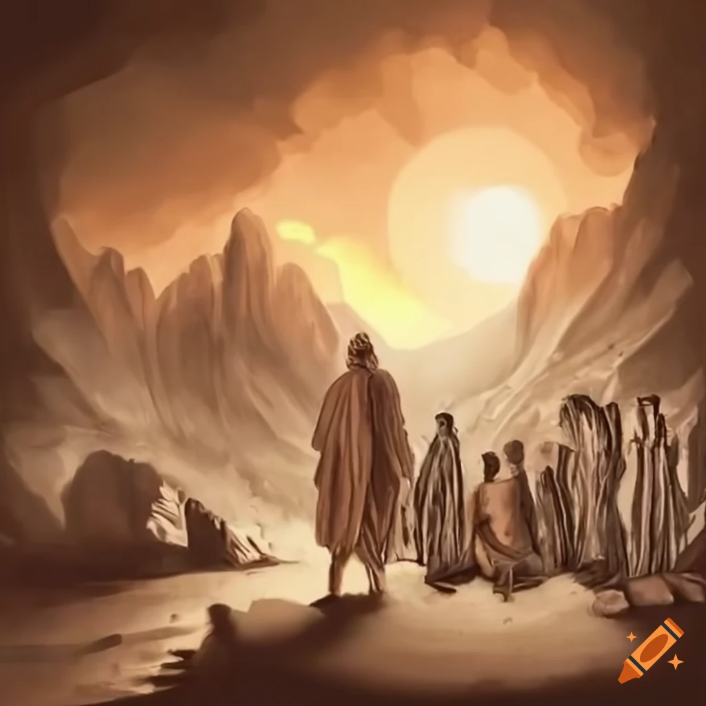 Biblical scene on Craiyon