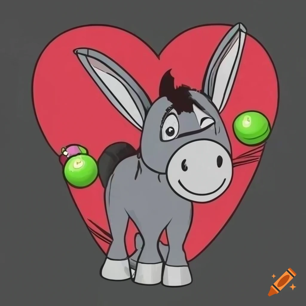 Funny donkey juggling bowling balls t-shirt design on Craiyon