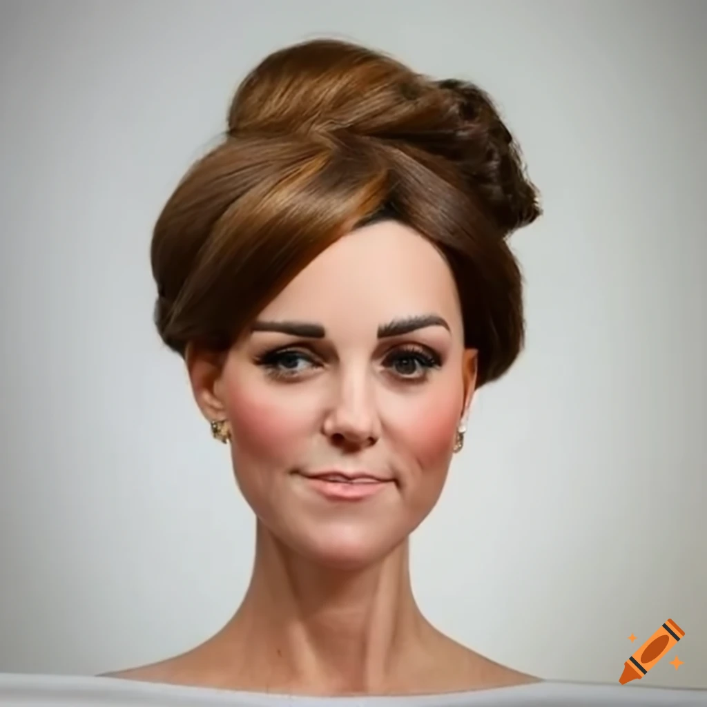 Kate middleton styling head at a hair museum