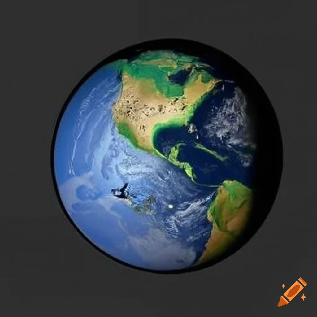 Conceptual image representing the impact of human activities on earth's ...