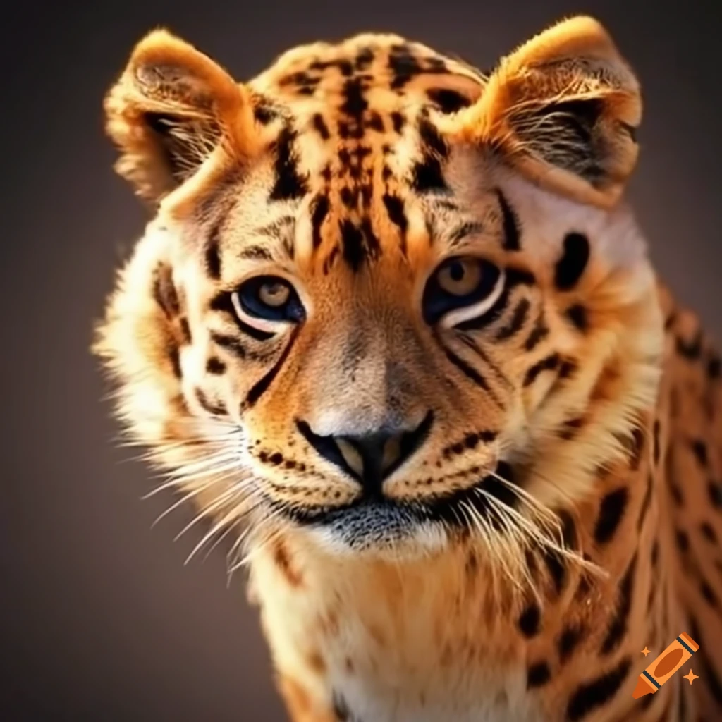 Colorful rainforest-adapted hybrid animal with vibrant skin and fur on ...