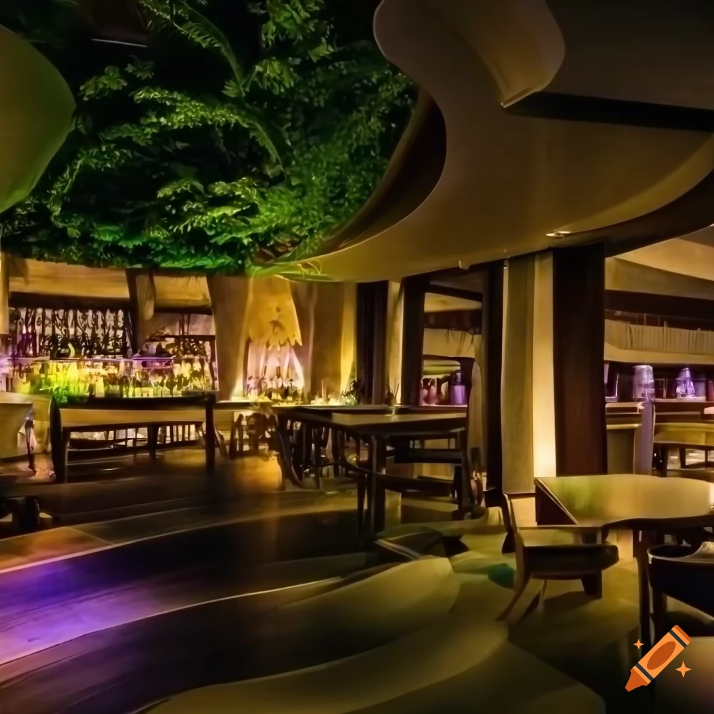 Luxury and minimalistic restaurant bar at amara sanctuary resort ...