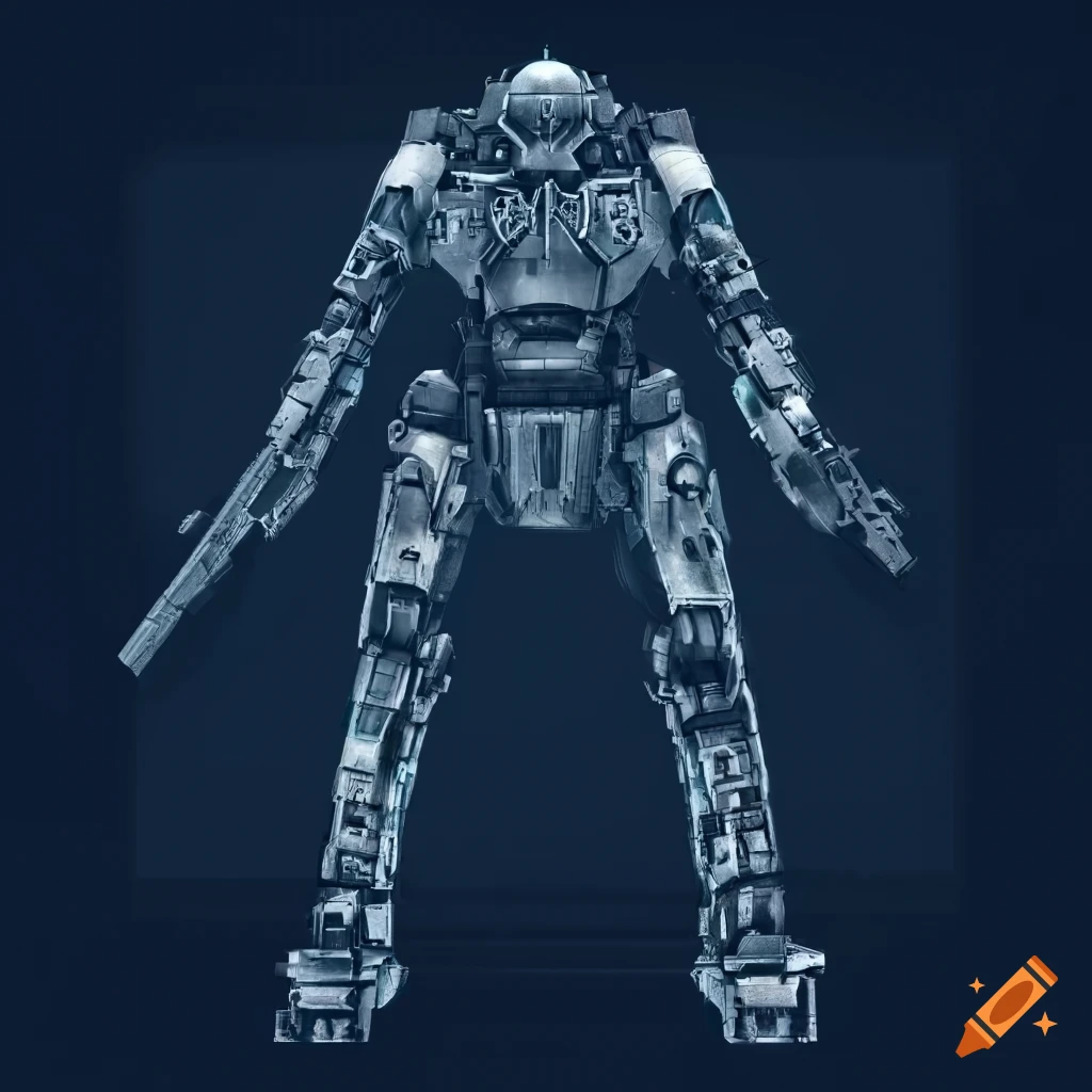 Sci-fi marine in full body gear on Craiyon