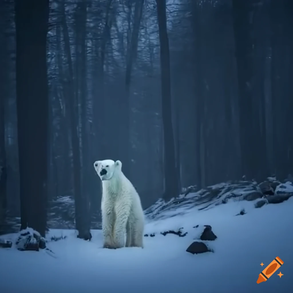 Svalbard landscape on Craiyon