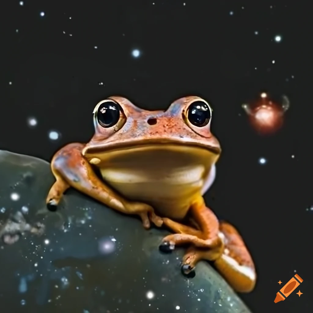 Cosmic frog on Craiyon