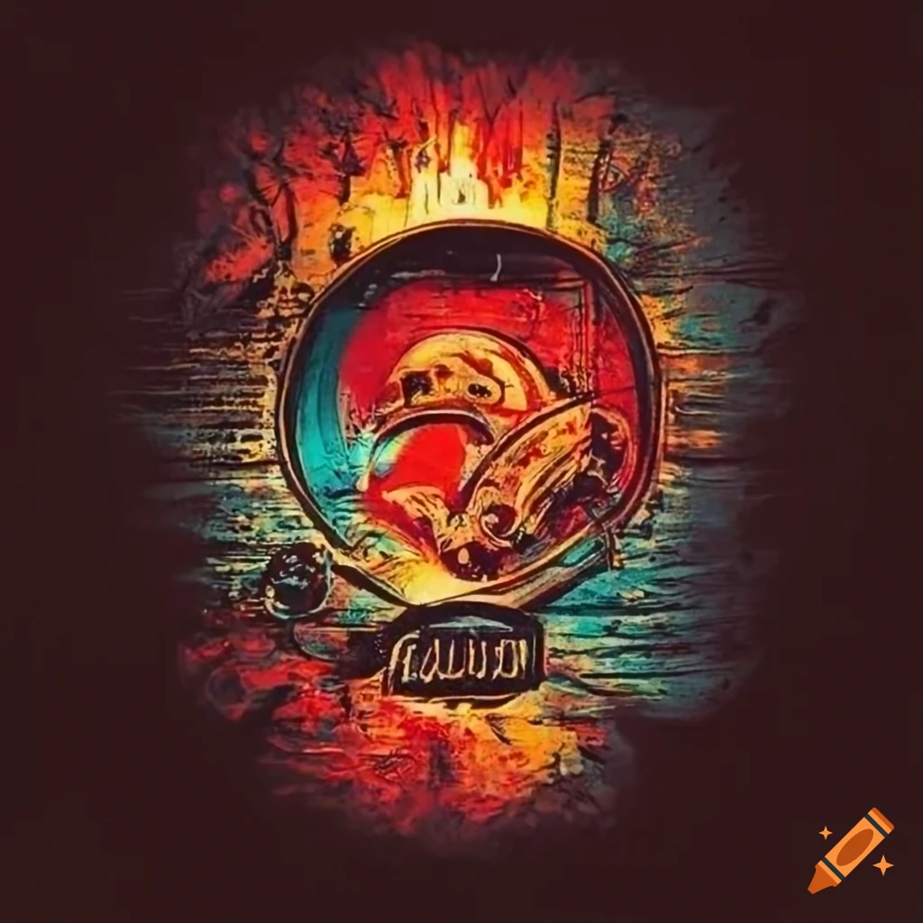 Vintage racing logo artwork on Craiyon