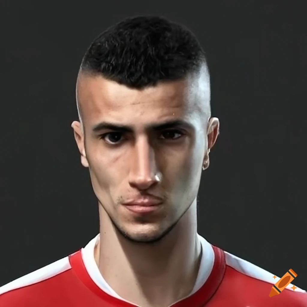 Headshot of a serbian soccer player