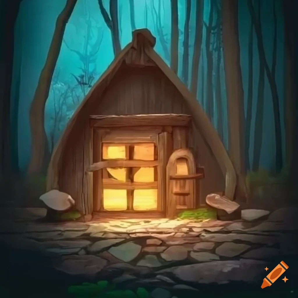 Woods gnome house on Craiyon