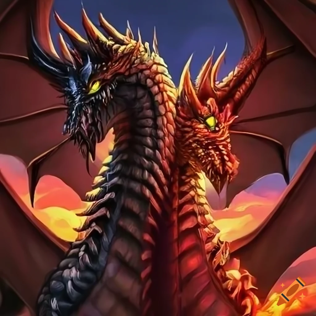 Dragon roaring amidst lightning on Craiyon