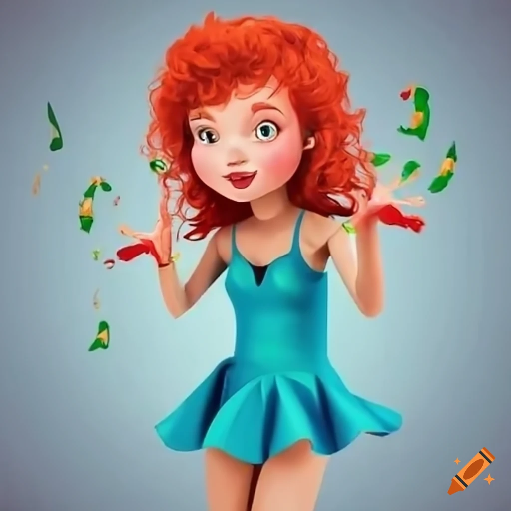Celebrating Red Headed Girl On Craiyon