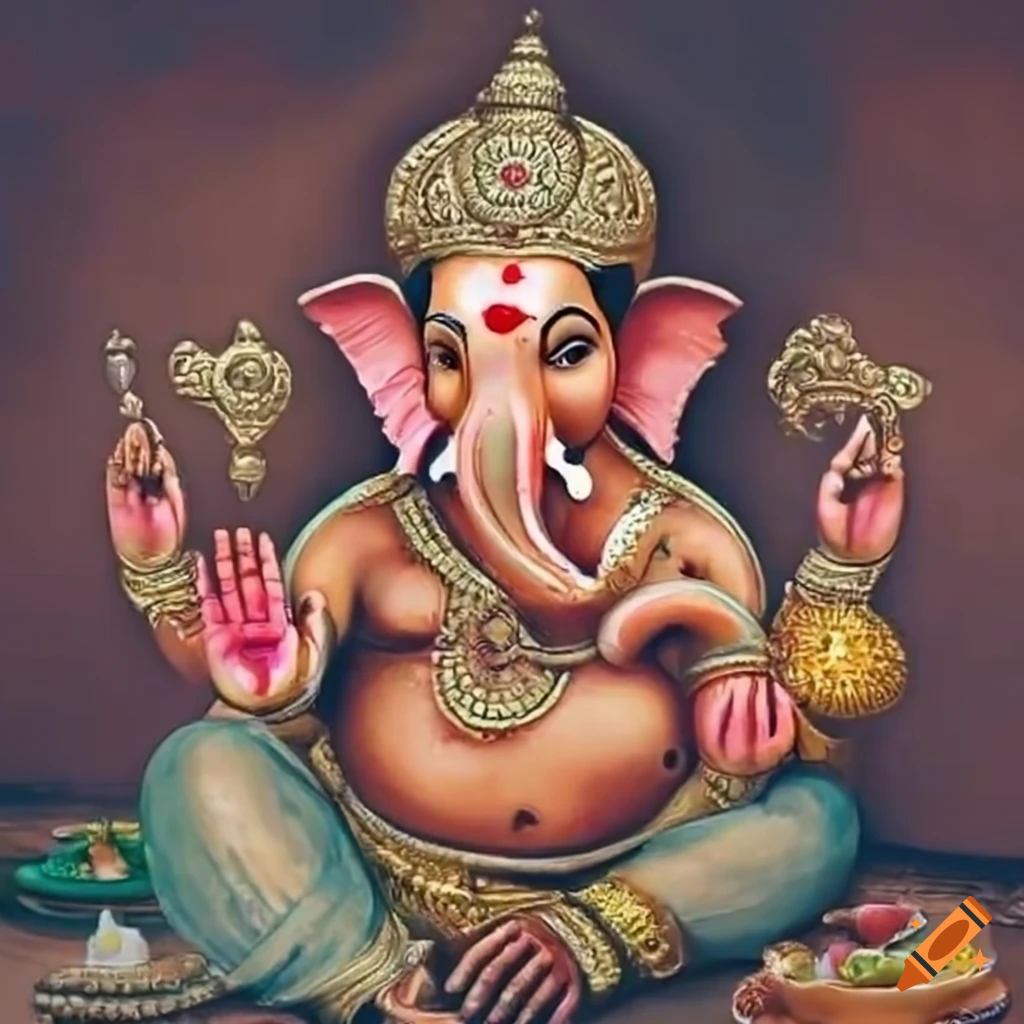 Full hd image of lord ganesha on Craiyon