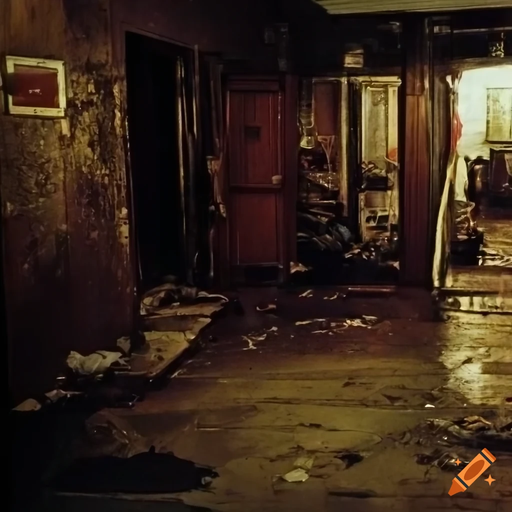 Gritty corridor in a New York apartment on Craiyon