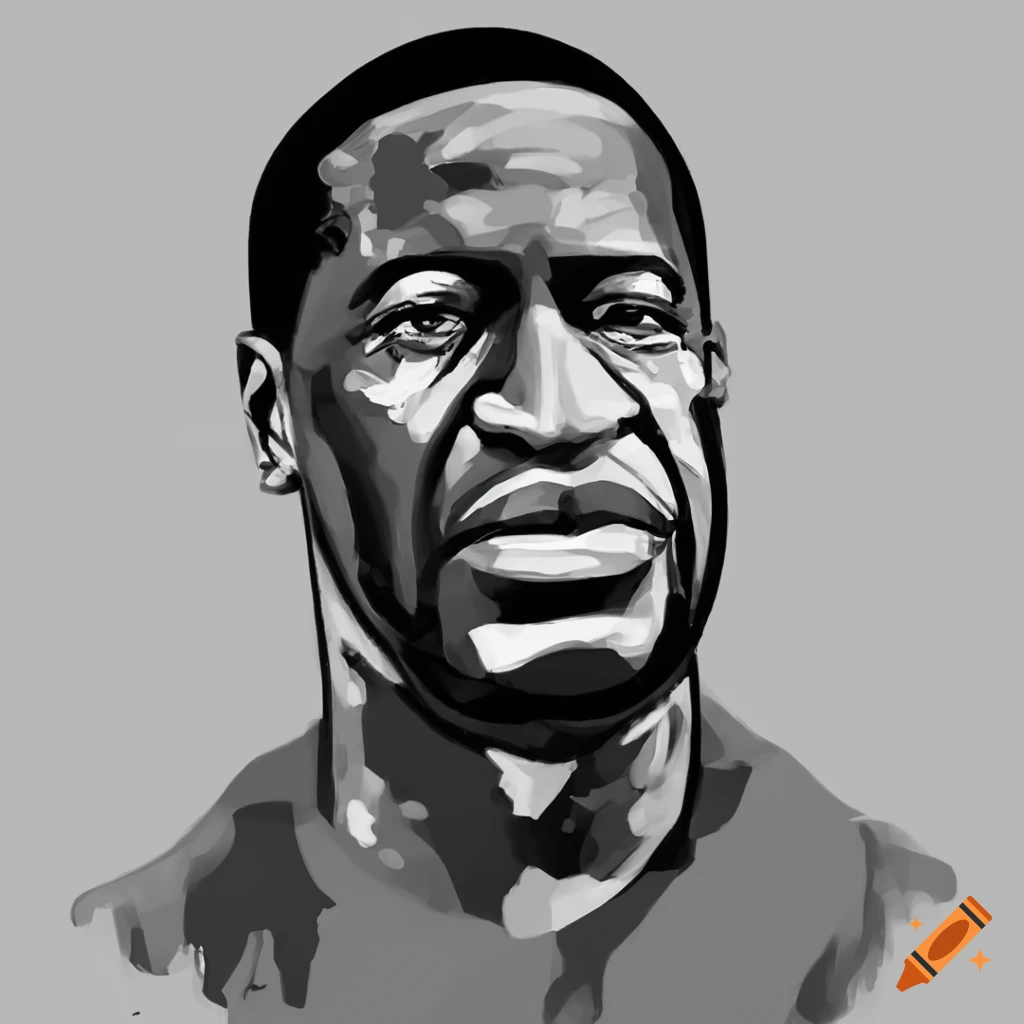 Meme of stumble guys game featuring george floyd on Craiyon