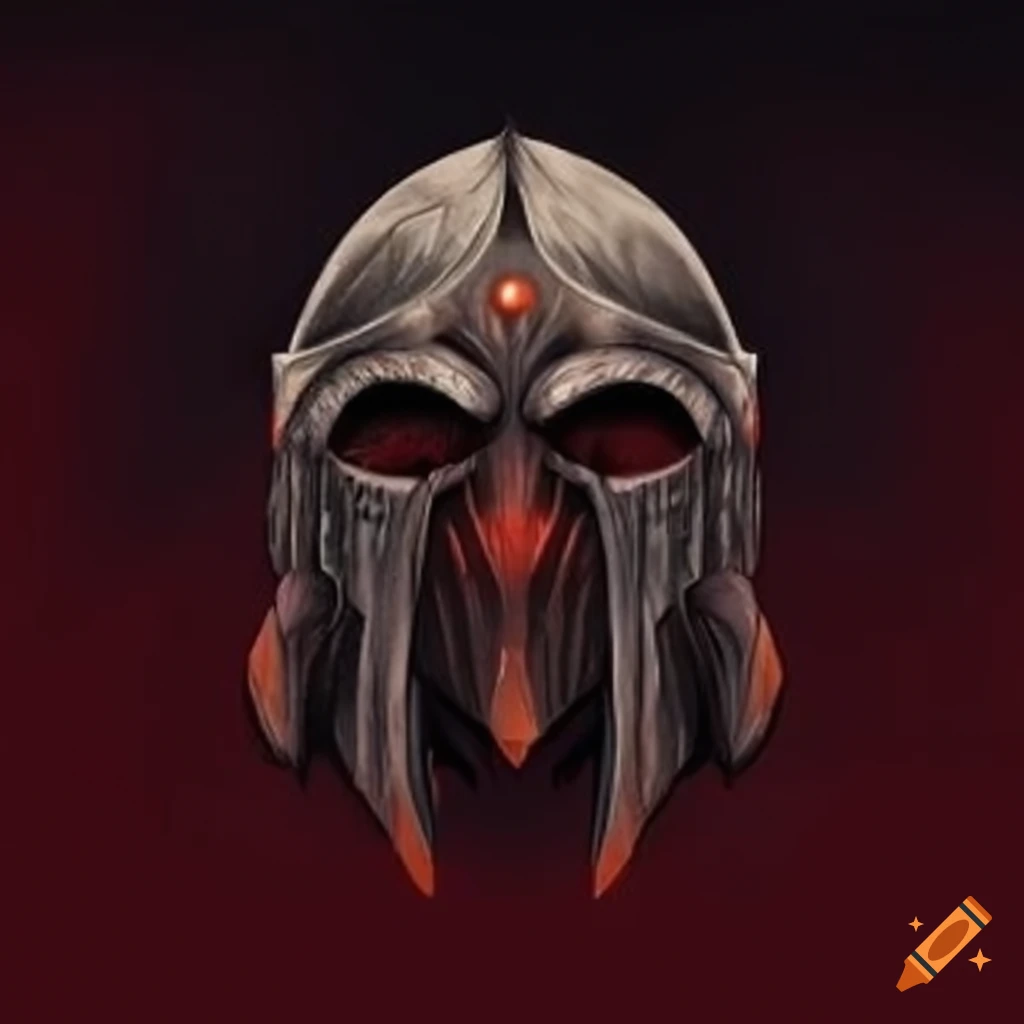 Evil knight helmet
