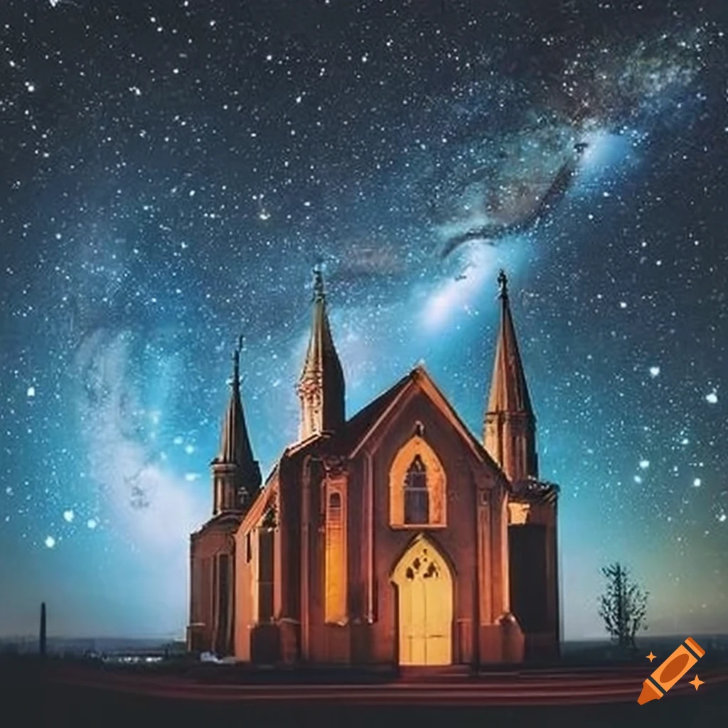 Crowd of people worshiping a star-powered church