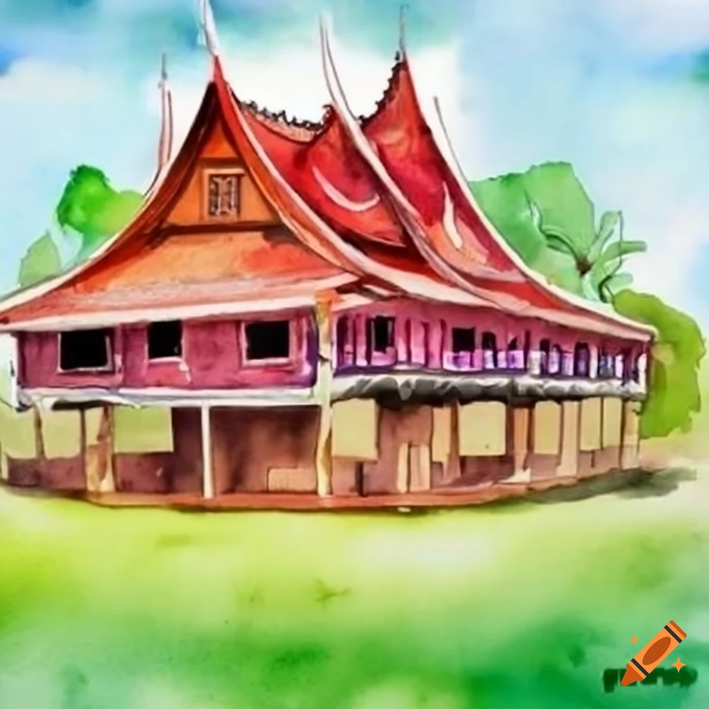 Traditional house in pahang on Craiyon