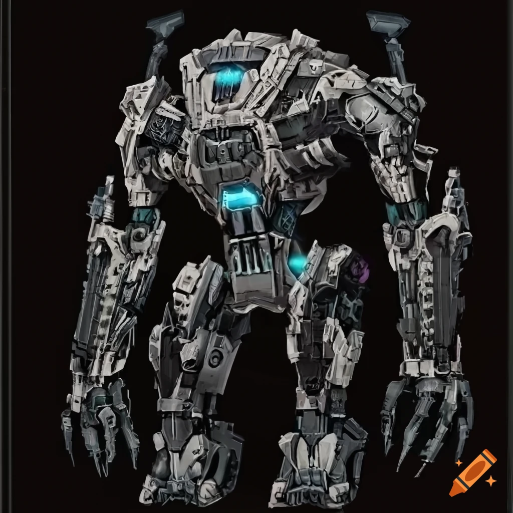 Image of a cybernetic dreadnaught on Craiyon