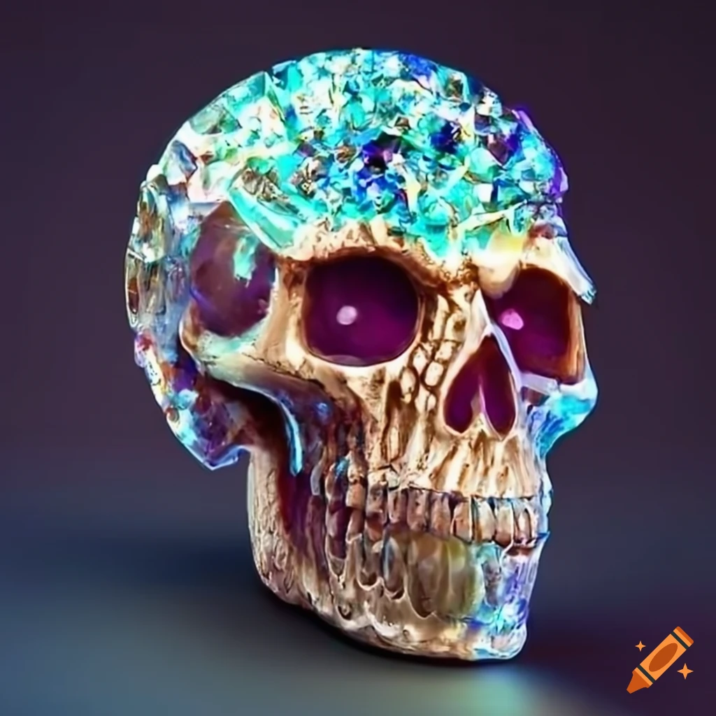 Sculpture of a crystal skull