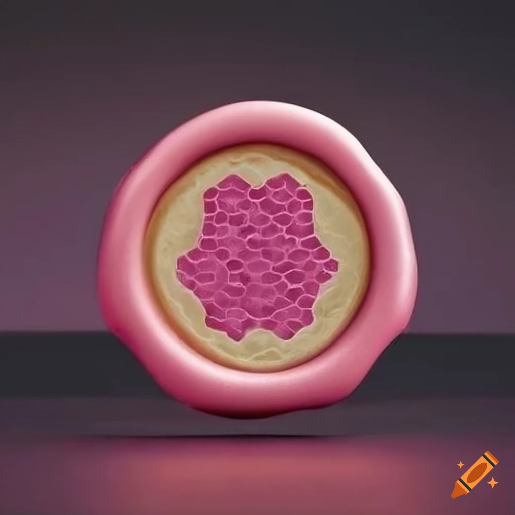 Golden wax seal with metallic pink animal print on Craiyon