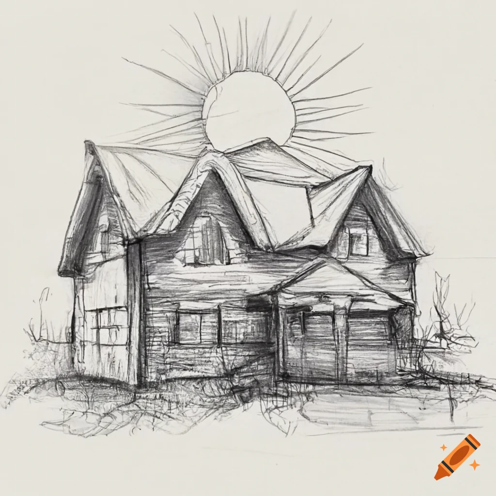 Picture of a spacious one-story house on Craiyon