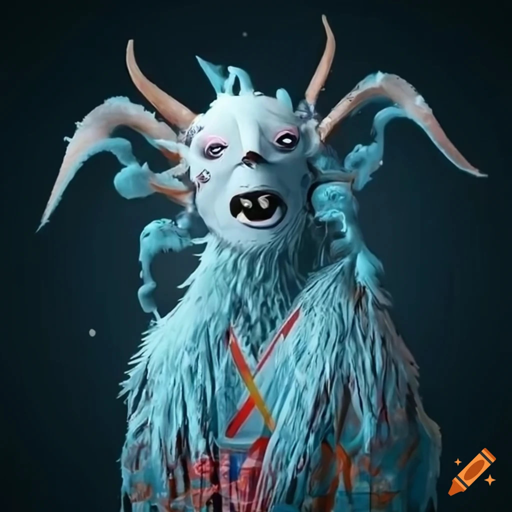 Japanese snow spirit in a kimono on Craiyon