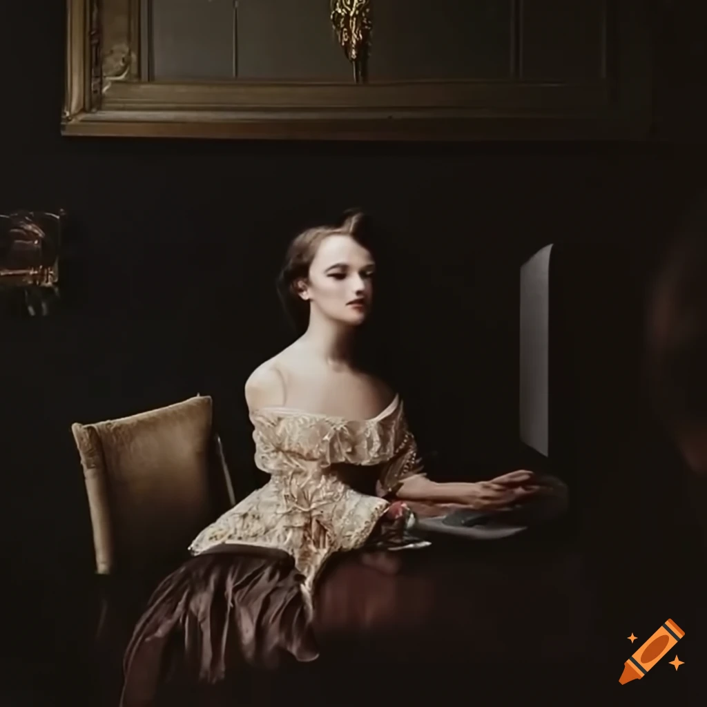 Ada lovelace coding in front of a computer on Craiyon