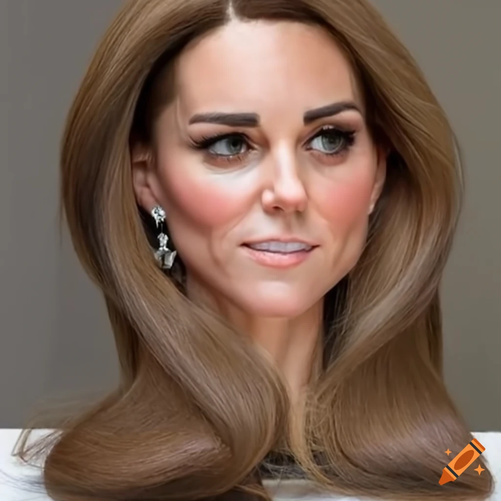 Kate middleton as the mask with vivid green face paint on Craiyon