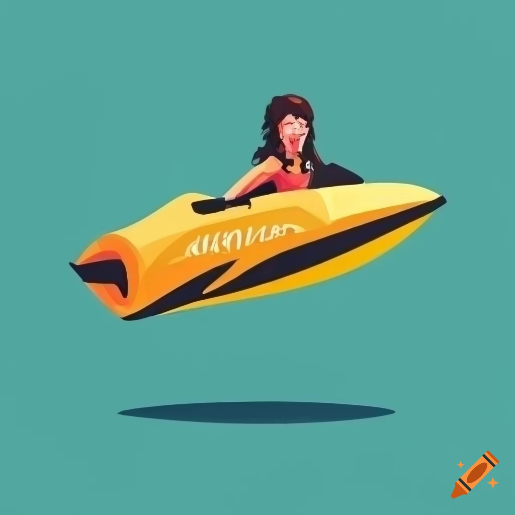 Vector illustration of a seadoo on Craiyon