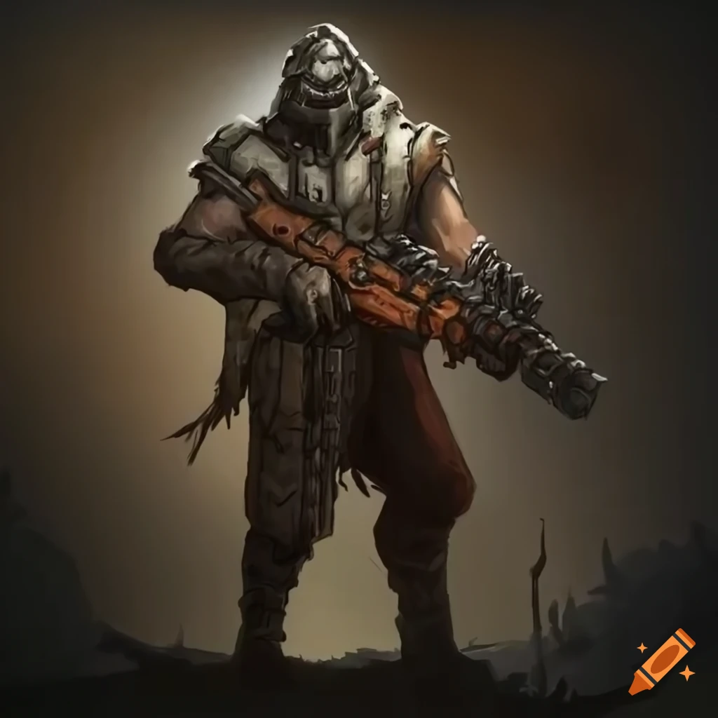 Concept art of a cultist shotgunner from a Diablo 2 inspired game on ...