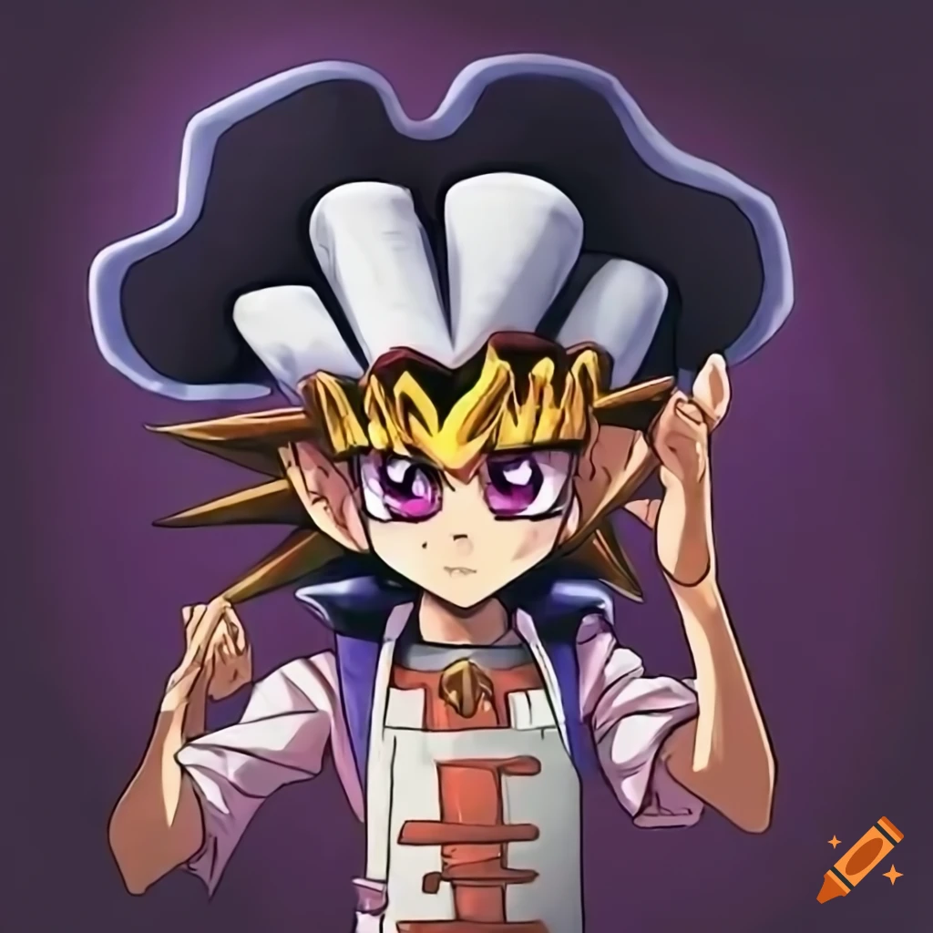 Anime character with a chef hat