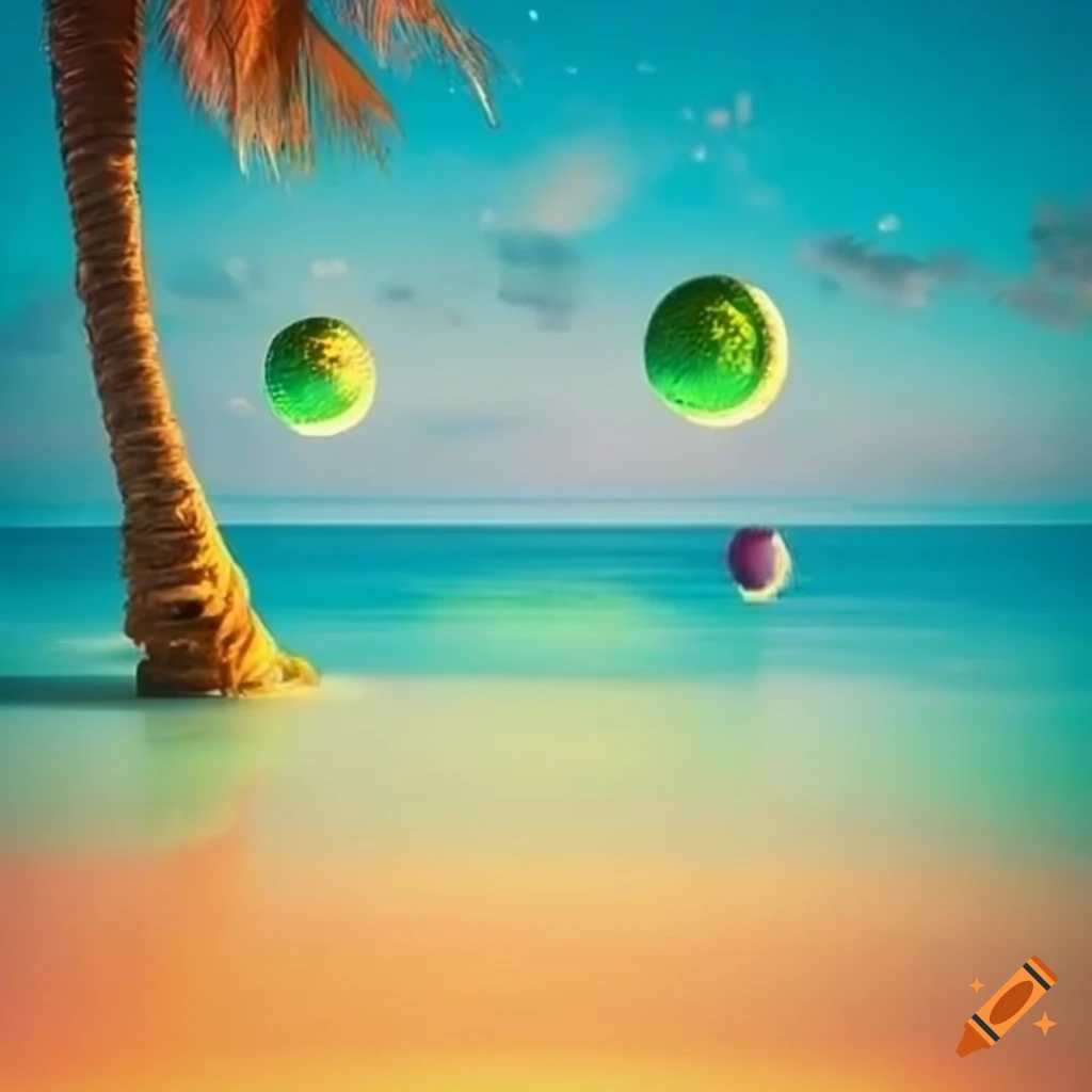 Disco vibes on a tropical beach