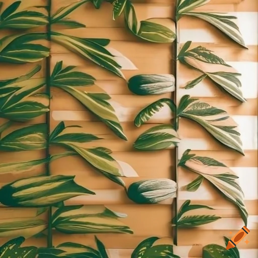 Decorative patterns inspired by plant walls on Craiyon